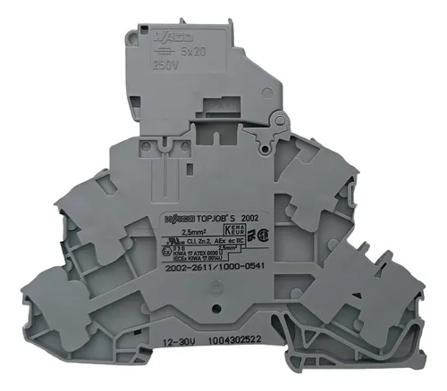 Wago 2002-2611/1000-541 Clema Doble Piso Con Fusible 2pzas | MercadoLibre