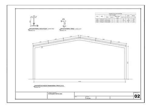 Projeto De Galpão Em Estrutura Metálica 15 X 60 à venda em Fortaleza ... Projeto De Galpão Em Estrutura Metálica 15 X 60 à venda em Fortaleza ...