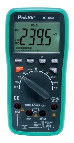 Tester Digital Profesional Proskit Mt-1820 Conexion Pc Usb Tester Digital Profesional Proskit Mt-1820 Conexion Pc Usb
