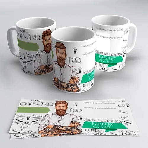 Taza Profesiones Modelo Barbero 07 | Cuotas sin interés