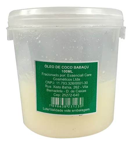 Oleo Vegetal De Coco Babaçu 100 Puro 100 Ml Mercadolivre