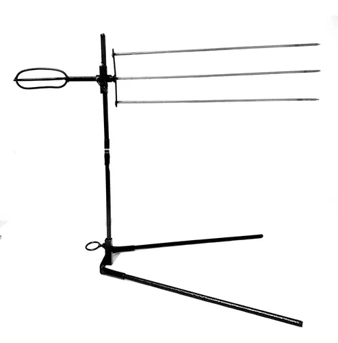 Asador 3 Pinches A La Llama Portatil Asado Pesca Camping | MercadoLibre