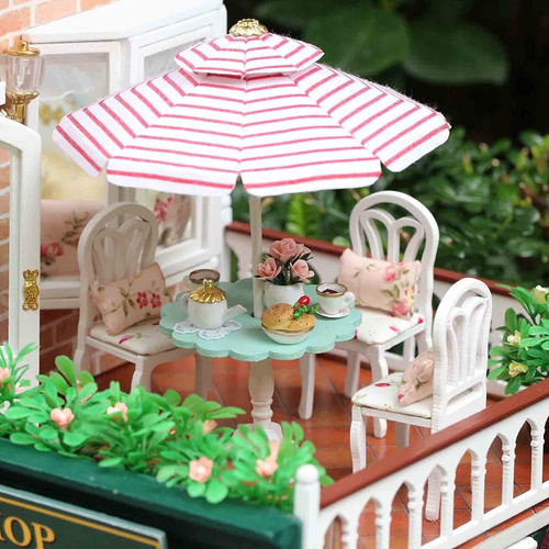 Ogrmar Madera Dollhouse Miniatures Diy Kit De La Casa Con Lu Envío Gratis