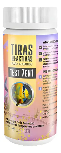 Tiras Reactivas Para Acuario Mide 7 Parametros 100 Tiras Mercadolibre