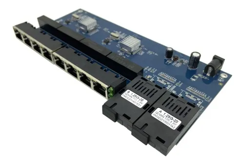 Switch Placa Metro Giga 2f 8 Rj45 Giga Conversor De Fibra Ab Switch Placa Metro Giga 2f 8 Rj45 Giga Conversor De Fibra Ab