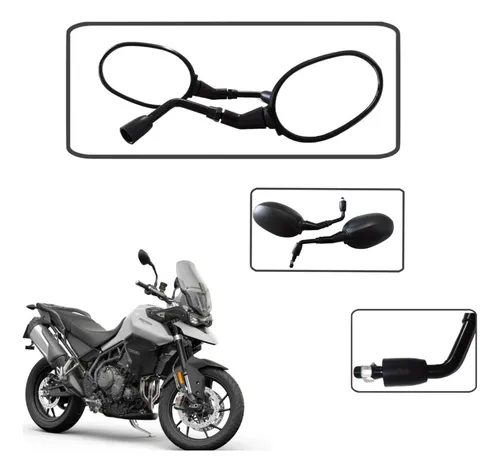 Retrovisor Modelo Tiger 800 1200 Triumph Fixo Honda Parcelamento Sem