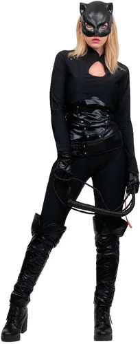 Disfraz De Gatita Para Mujer Sexy Feline Costume Halloween Meses Sin