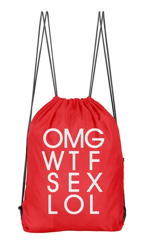 Bolso Deportivo Omg Wtf Sex Lol D0938 Boleto Store Cuotas Sin Interés
