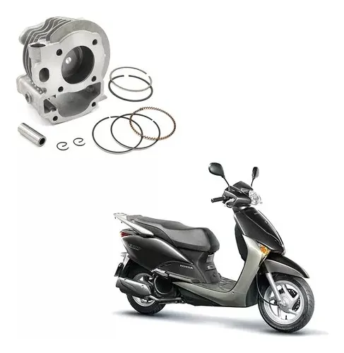 Kit Cilindro Motor Honda Lead 110cc C/ Pistão E Anéis. Kit Cilindro Motor Honda Lead 110cc C/ Pistão E Anéis.