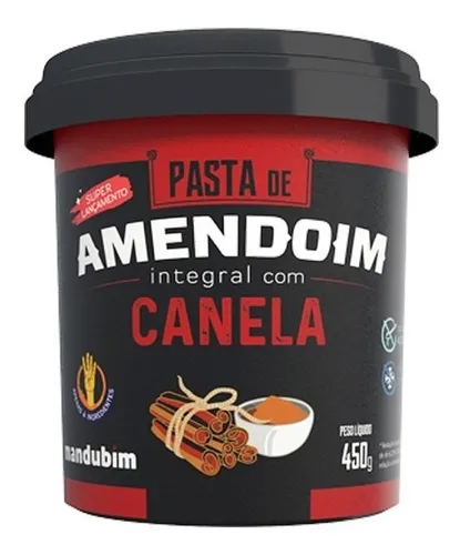 Pasta de cacahuete con canela - Mandubim 450g | MercadoLibre Pasta de cacahuete con canela - Mandubim 450g | MercadoLibre