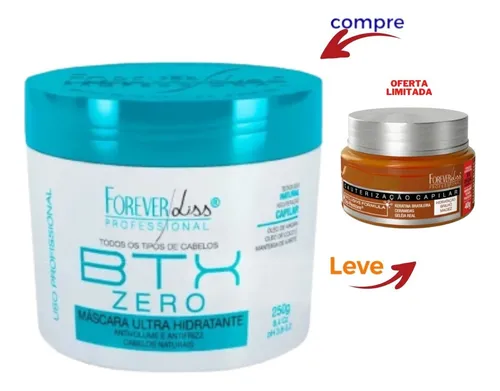 Btx Zero Sem Formol Ultra Hidratante Forever Liss 250gr Mercadolivre