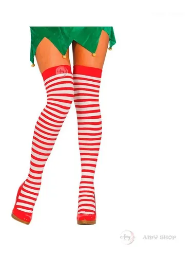Medias De Rayas Mujer Disfraz Halloween Variedad De Colores Cuotas