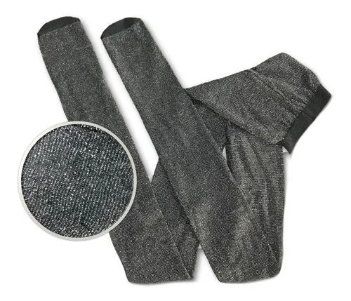 Pantimedias Mallas Térmicas Glitter Brillosas Mujer Meses Sin Interés