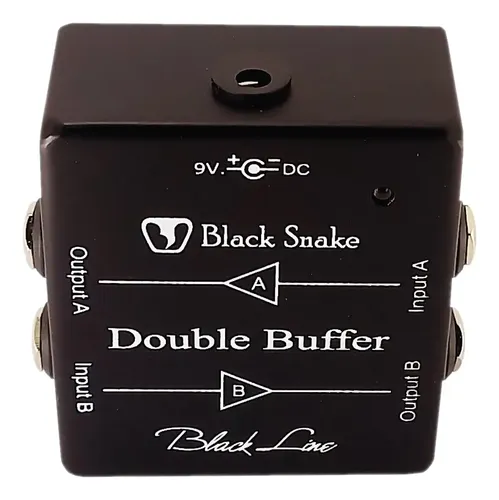 Double Buffer Pedal De Efeito Black Snake - Black Line | Frete grátis