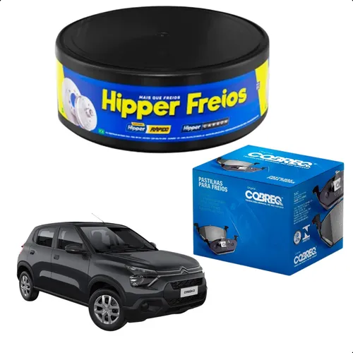 Disco Pastilha Freio Dianteiro C3 1.0 6v /1.6 2022 2023 2024 | Frete grátis