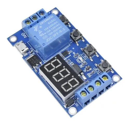 Modulo Timer Relay Rele Temporizador De 0-999 Minutos 6-30v Modulo Timer Relay Rele Temporizador De 0-999 Minutos 6-30v