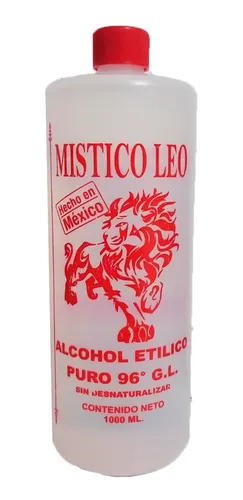 Alcohol Etílico Puro 96° Grados 1 Litro | MercadoLibre