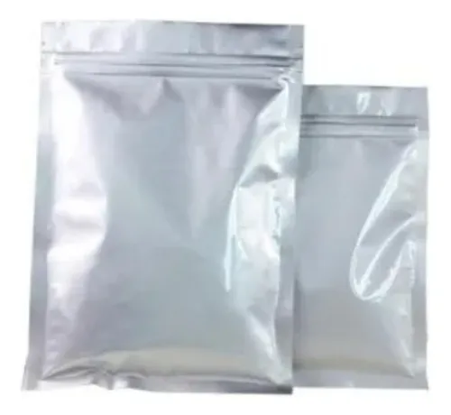 100 Bolsa Pouch Plana Con Cierre Metalizada 12x20cm | MercadoLibre