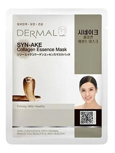 Mascarilla Coreana Dermal Veneno Vibora 100 Piezas 23g Envío Gratis