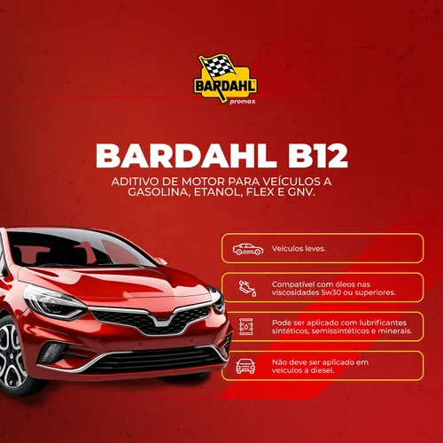 Aditivo Óleo Motor Bardahl B12 500ml Kit 3 Un. Gasolina | Frete grátis