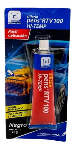 Silicon Pens Rtv 100 Hi-temp Negro | MercadoLibre