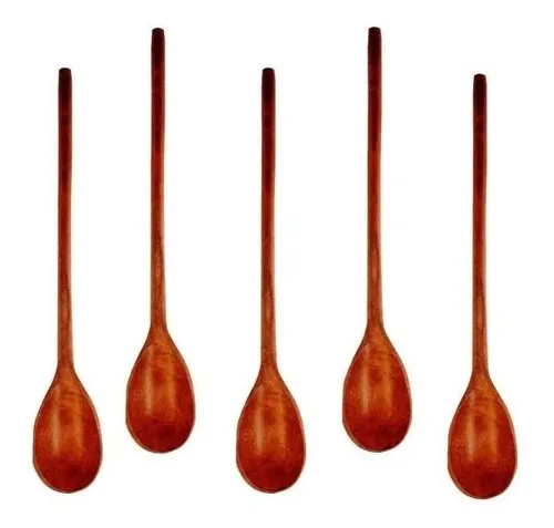 Juego de cucharas de madera de madera de 10 piezas, modelo indio, 44 cm ... Juego de cucharas de madera de madera de 10 piezas, modelo indio, 44 cm ...