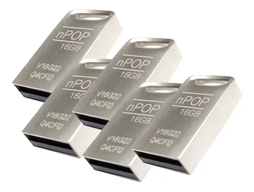 Kit Memoria Usb 2.0 16 Gb Metálica Bulk Suelta 5 Piezas | Cuotas sin ... Kit Memoria Usb 2.0 16 Gb Metálica Bulk Suelta 5 Piezas | Cuotas sin ...