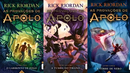 As Provações De Apolo Volumes 3 4 E 5 Rick Riordan Frete Grátis