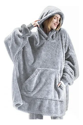 Sudadera Cobija Hoodie Con Capuch Afelpada Calientita Suave | MercadoLibre