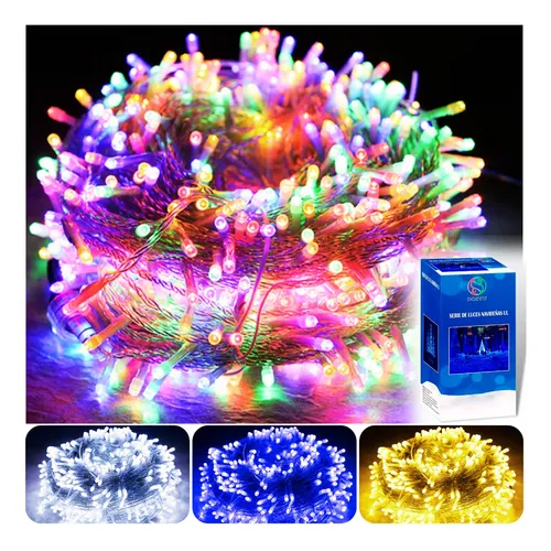 Serie De Luces Navideñas 10 Metros Decorativa 200 Leds Envío Gratis