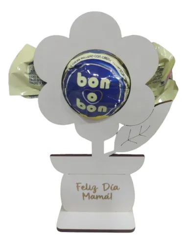 Pack 20 Flor Porta Bon Bon Mdf | Cuotas sin interés