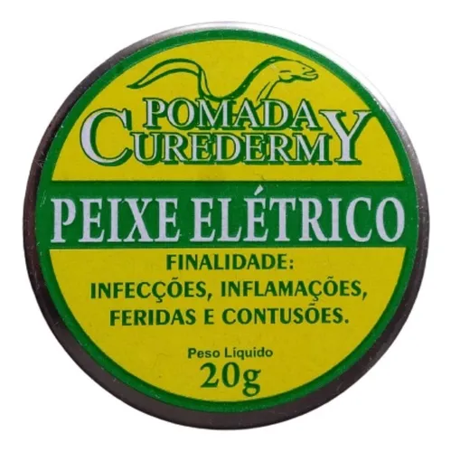 Kit 12 Pomada Banha De Peixe Elétrico,20gr,curador*** | Parcelamento ... Kit 12 Pomada Banha De Peixe Elétrico,20gr,curador*** | Parcelamento ...