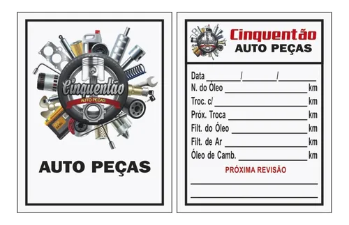 500 Etiqueta Adesiva Troca De Óleo Personalizada Com Logo à venda em ... 500 Etiqueta Adesiva Troca De Óleo Personalizada Com Logo à venda em ...