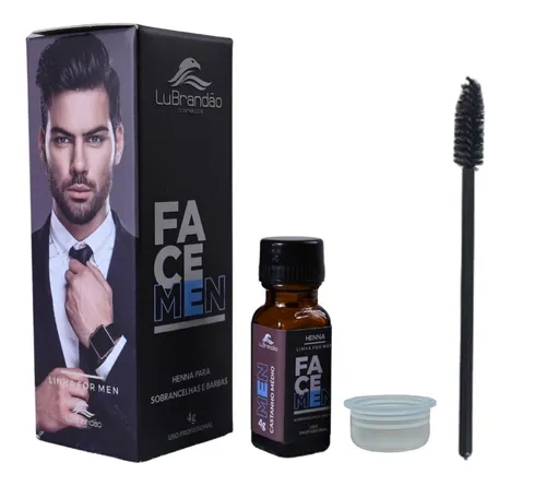 Henna Masculina Para Barba E Sobrancelhas Castanho Médio 4g | MercadoLivre