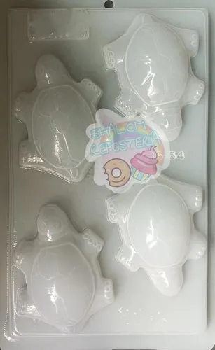 Molde Mediano Gelatina 4 Tortugas Jabon Yeso Choco Sorpresa Meses