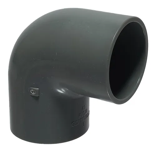 10 Codo Pvc 90° Hh Ø 40 Junta Pegar Pileta Riego Pn 10