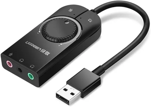 Ugreen Adaptador Usb Áudio Microfone Placa De Som 40964 Nfe Ugreen Adaptador Usb Áudio Microfone Placa De Som 40964 Nfe