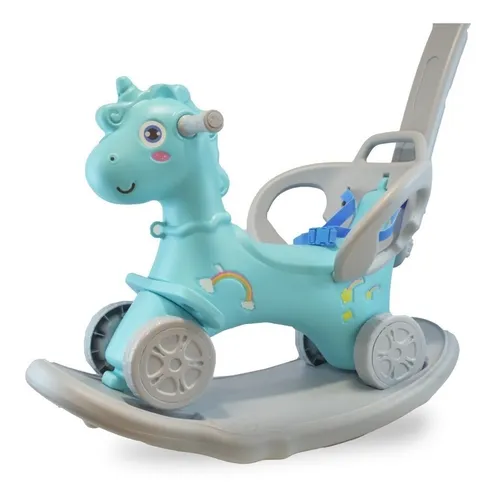 Mecedor Unicornio Ok Baby 3 En 1 Pata Pata Y Paseador +9m