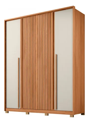 Guarda-roupa Solteiro Pietrus 4 Portas 3 Gavetas Ripado | MercadoLivre Guarda-roupa Solteiro Pietrus 4 Portas 3 Gavetas Ripado | MercadoLivre