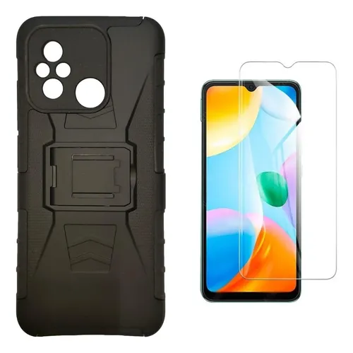 Mica Funda Uso Rudo Clip Para Xiaomi Redmi 12c Meses Sin Interés