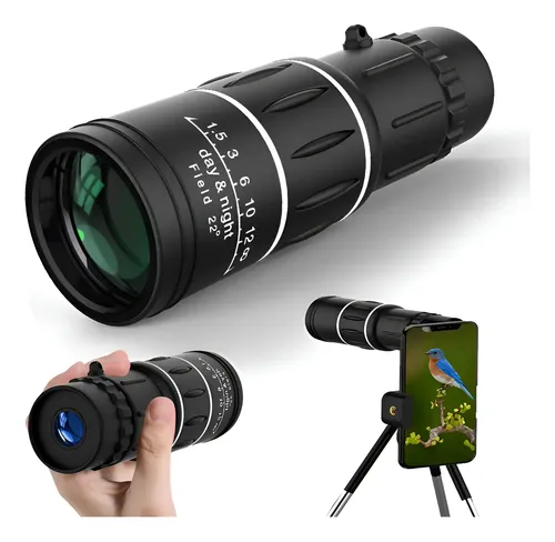 Telescopio Monocular Micro Visión Nocturna 16x52 Alcance 8km | Cuotas ...