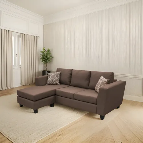 Sala Esquinera Caprice Modular Izquierda O Derecha Color Marrón oscuro ...