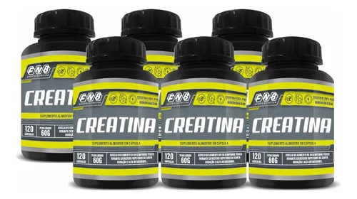 6x Creatina Monohidratada 100 Pura Com 120 De 500mg Fnb Parcelamento