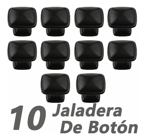 Jaladera Boton Cuadrado Acabado Negro Mate 30 Mm 10 Piezas | Meses sin ... Jaladera Boton Cuadrado Acabado Negro Mate 30 Mm 10 Piezas | Meses sin ...