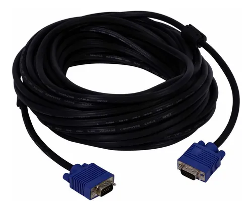 Cabo Vga X Vga 20 Metros Profissional Blindado 20m Pc - Novo Cabo Vga X Vga 20 Metros Profissional Blindado 20m Pc - Novo