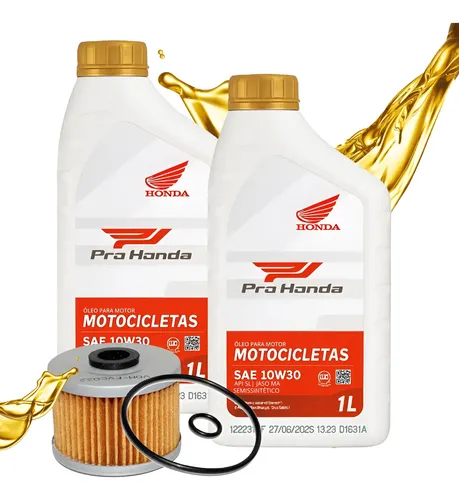 Kit Óleo + Filtro P/ Nova Honda Cb 300f Twister 10w30 2 L | Frete grátis