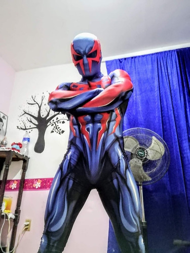 Spiderman 2099 Faceshell Disfraz Listo Para Usar Envío Gratis