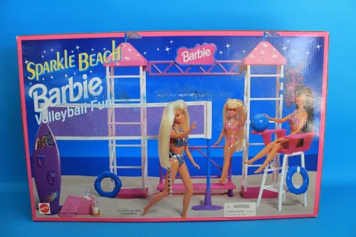 Sparkle Beach Barbie Volleyball Fun 1995