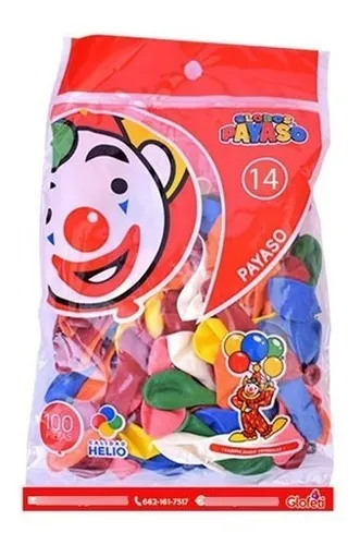 Globo Payaso 14 Surtido C100 Mercadolibre