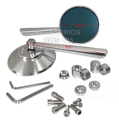 Espejos Retrovisores Rizoma Classic Aluminio Cnc Universales Envío Gratis